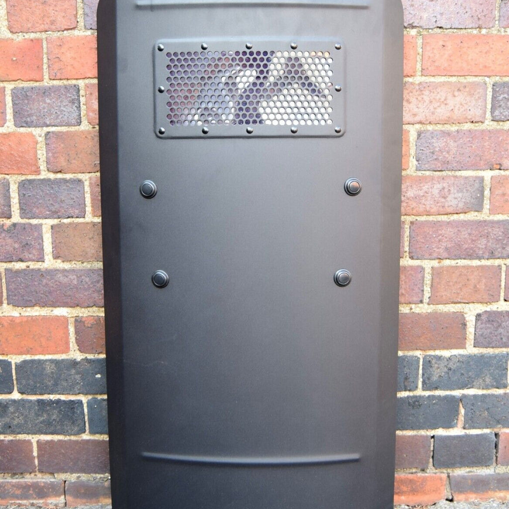 RARE Metal Ex Police Army Riot Shield Public Order Protective Armadill ...