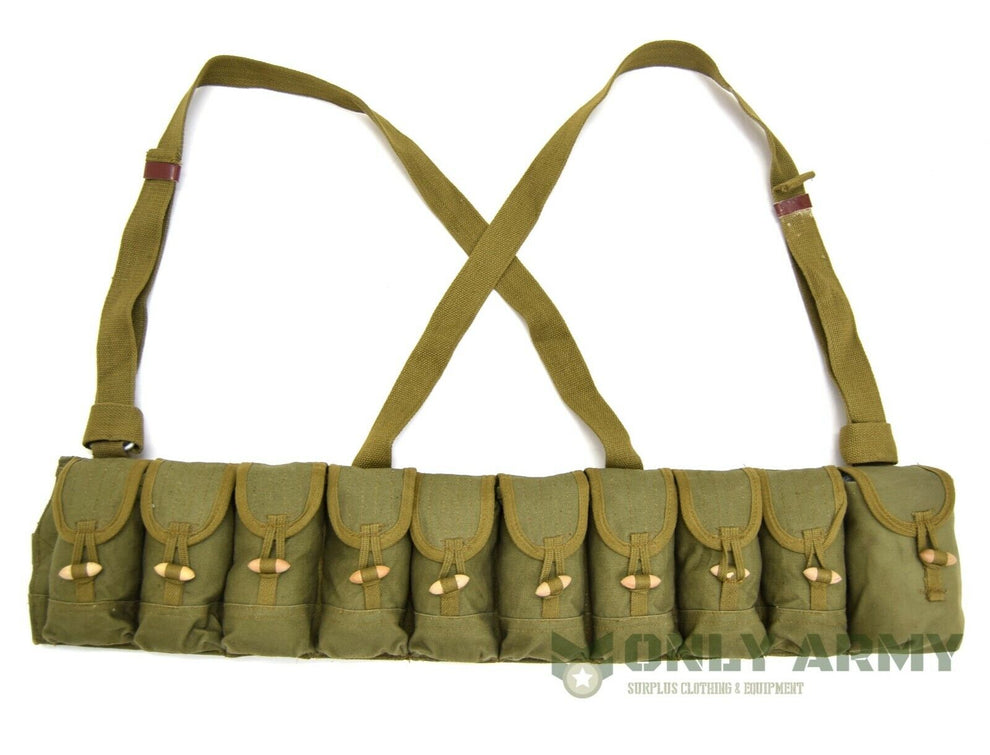 AK47 Chest Rig / Bandolier 10 Pouch 7.62MM Ammo Airsoft Mag Carrier Ch ...