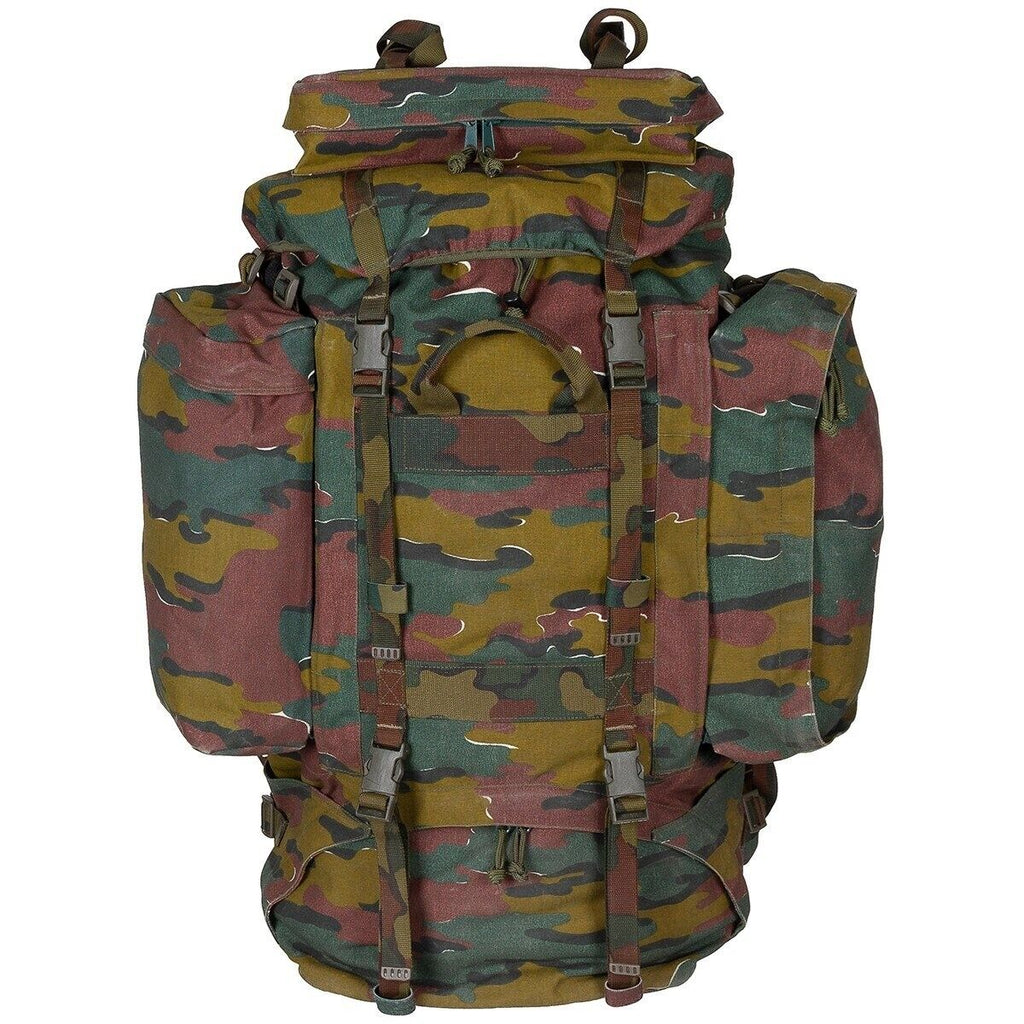 Belgian Army Large Bergen Rucksack Backpack With Side Removable Pouche ...