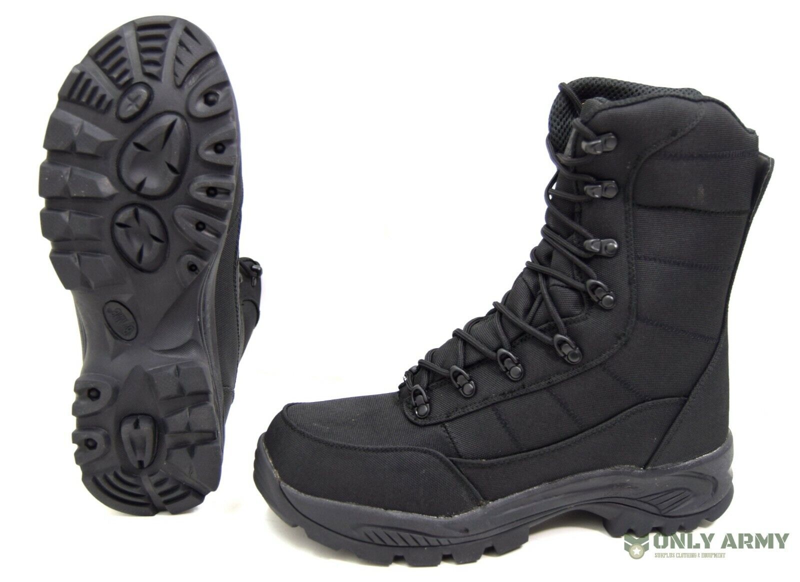 Commando Black Boots Dutch Army Special Forces Style Waterproof Assaul ...