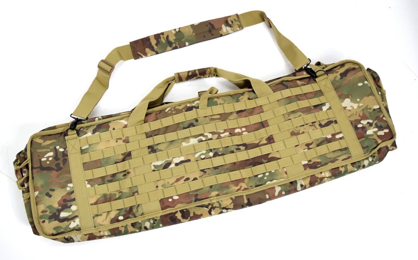MULTICAM Double Rifle Bag Storage Carry Case Heavy Duty Padded MOLLE G ...