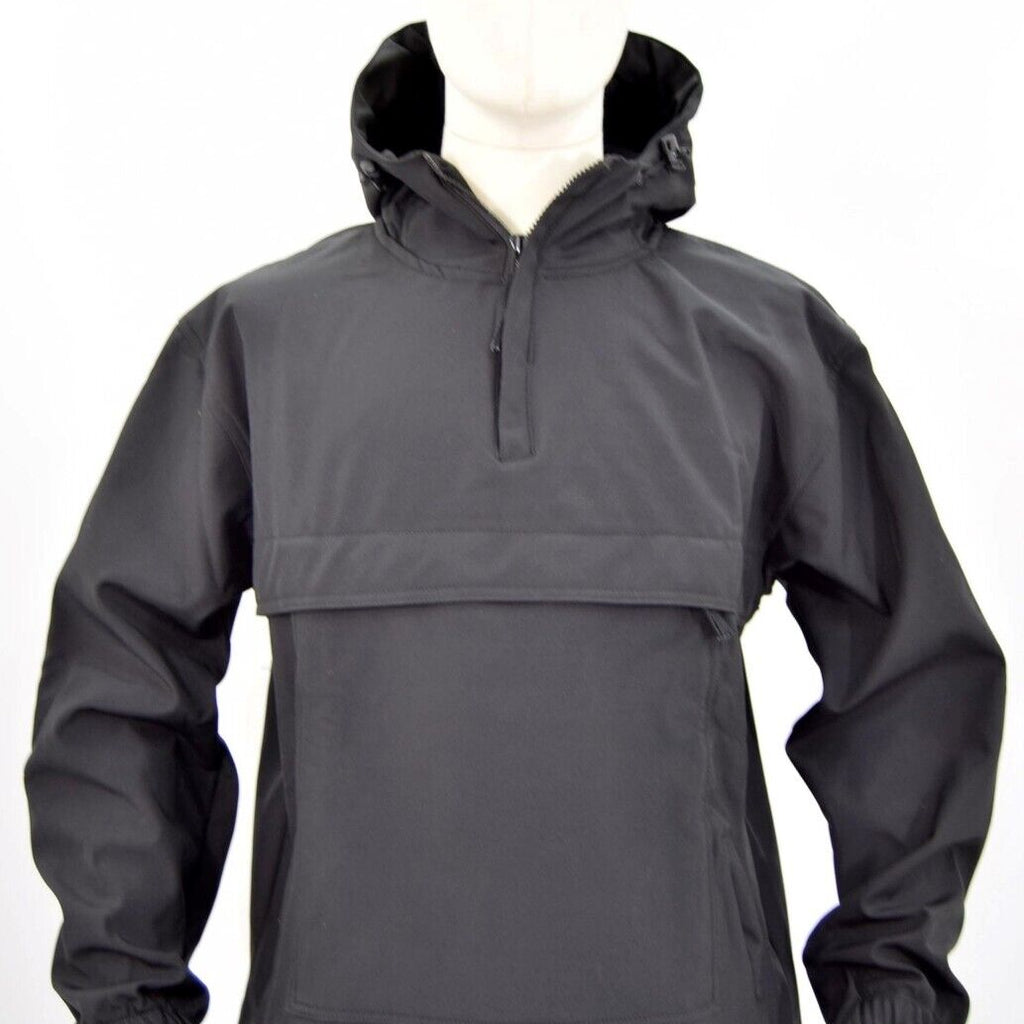 Army Black Fur Lined Winter Smock Canvas Cotton Anorak Buffalo Top Hoo ...