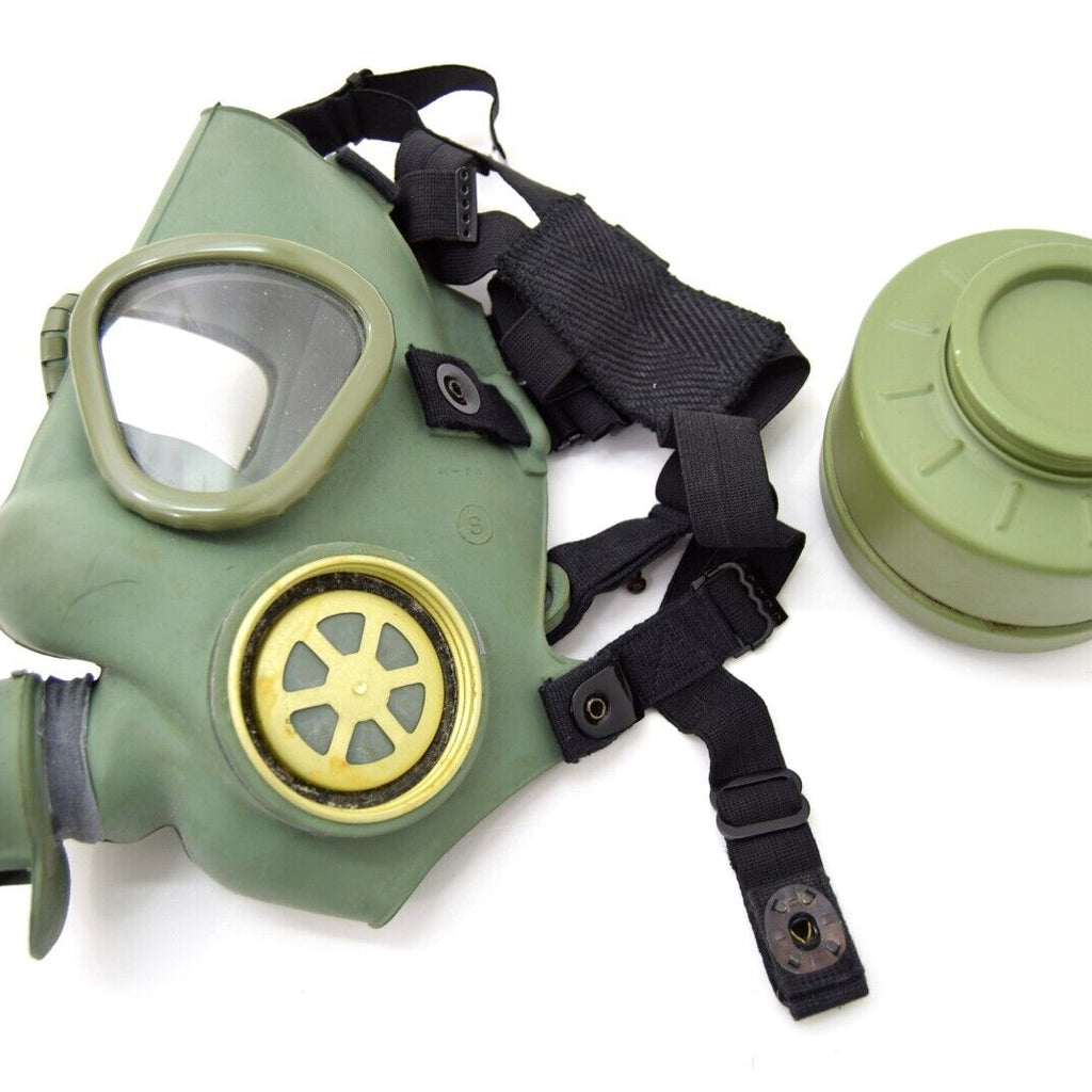Yugoslavian Army M59 Gas Mask + Filter Military Surplus Respirator Set ...