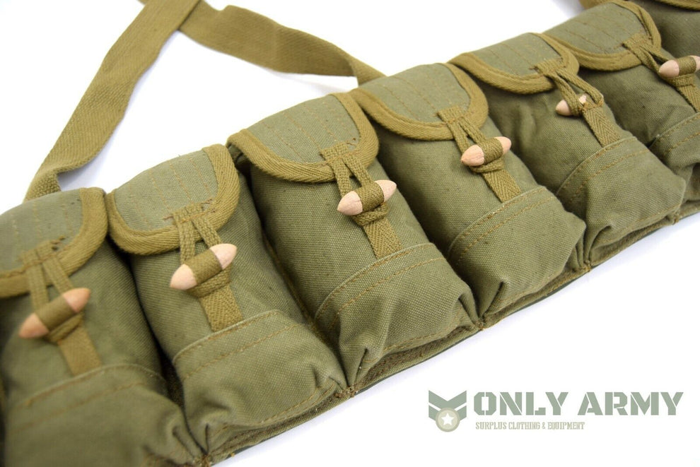 AK47 Chest Rig / Bandolier 10 Pouch 7.62MM Ammo Airsoft Mag Carrier Ch ...