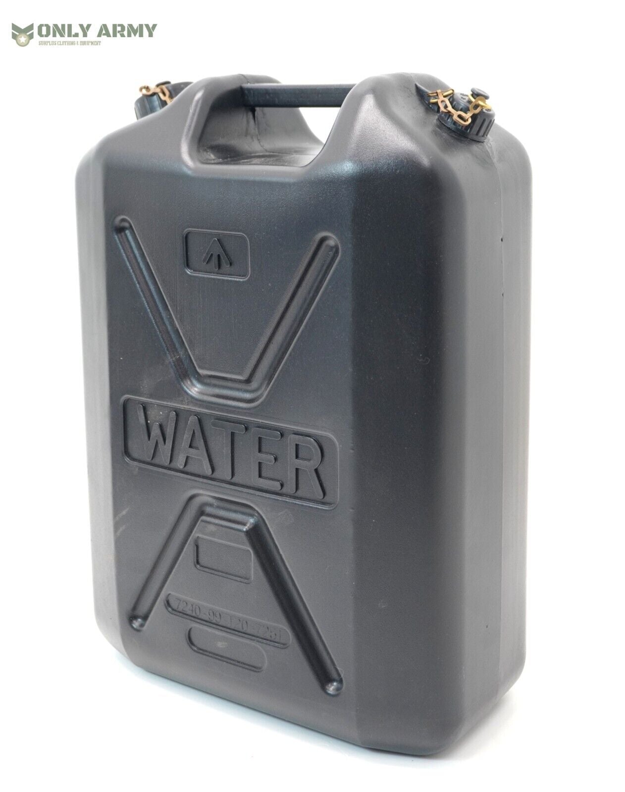 NEW British Army 20L Litre WATER Jerry Can Fuel Can Hardened Plastic C ...