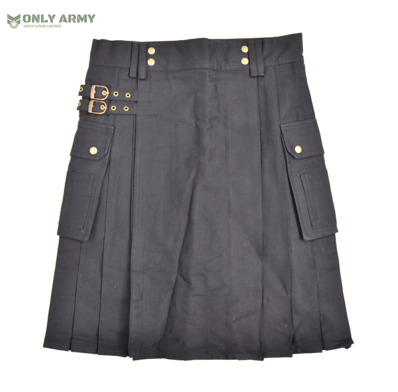 Scottish Tactical Military Kilt Black Highland Regiment Army Combat ...
