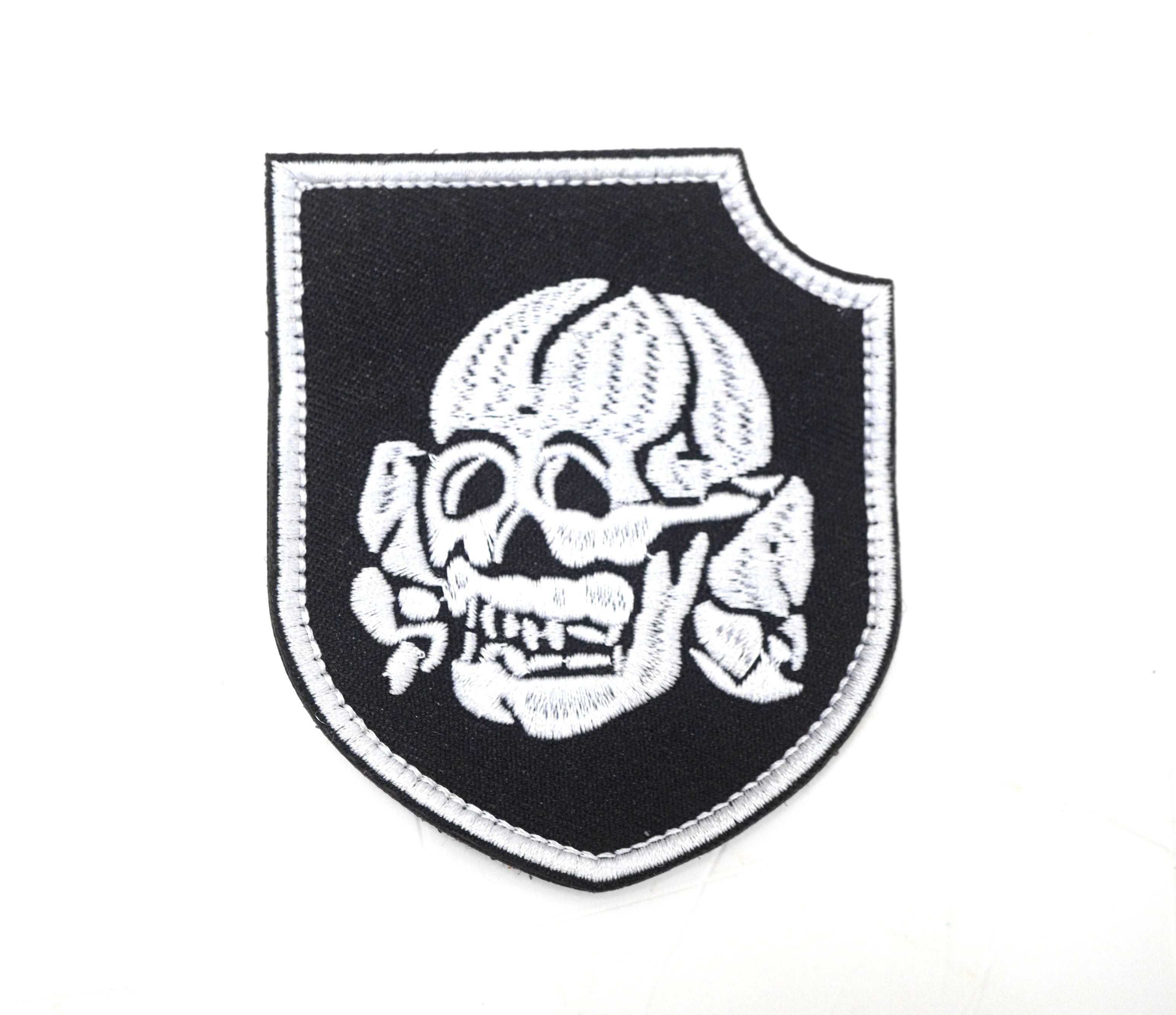 Waffen SS Velcro Patch German WW2 Skull Badge – Only Army Surplus